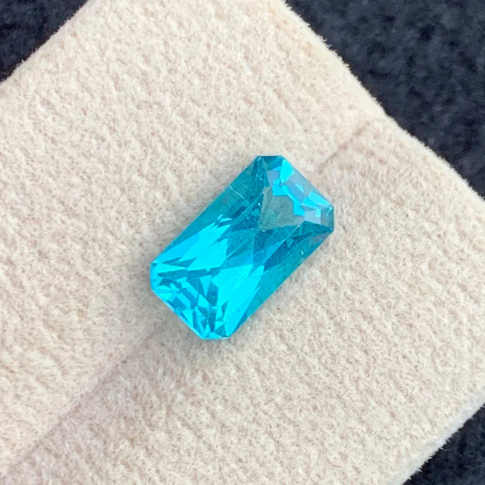Blue Apatite Gemstones from Brazil | Neon, Lagoon & Emerald Cut Stones