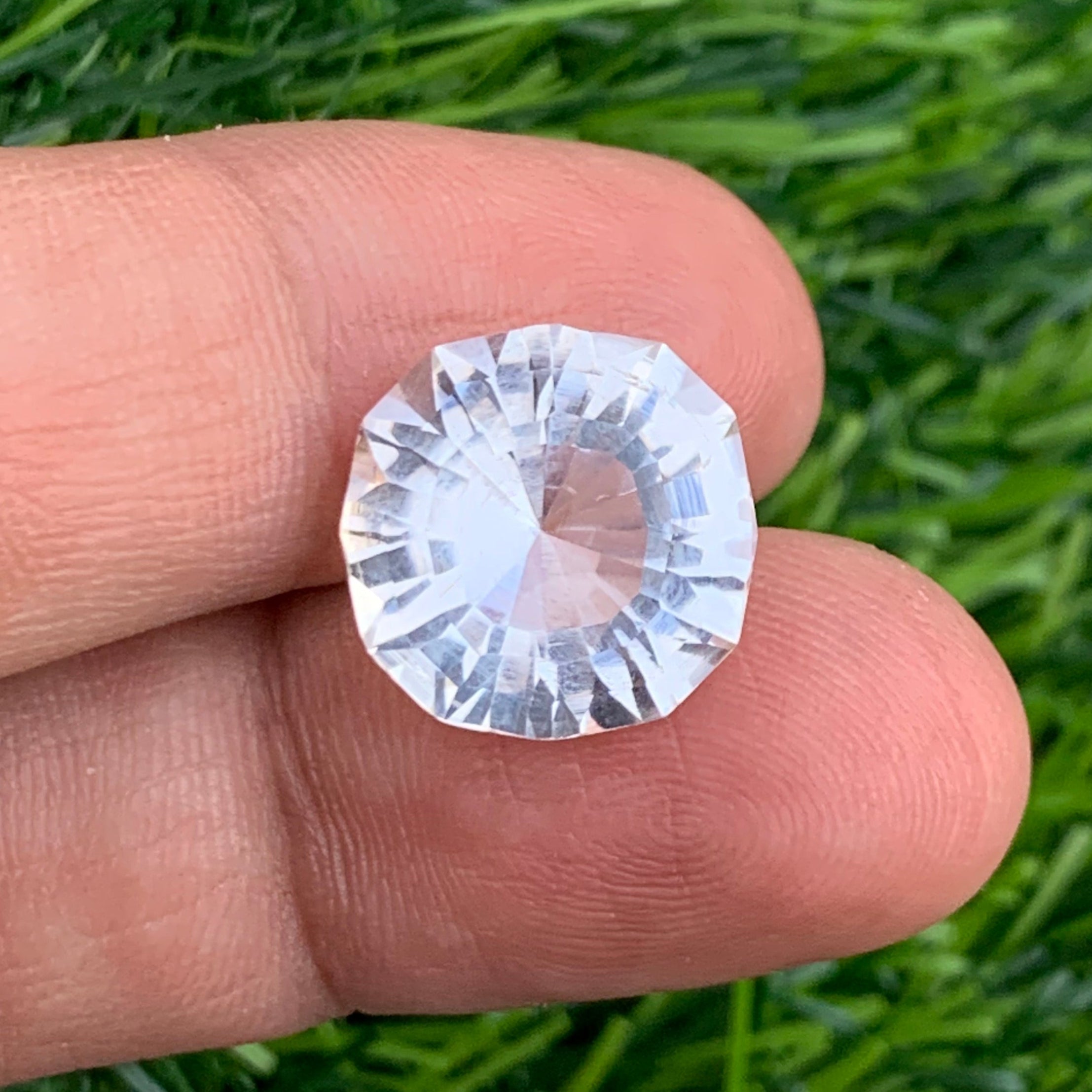Natural Milky Quartz from Pakistan, Fancy Shape 11.05 Carats, Loose Wh