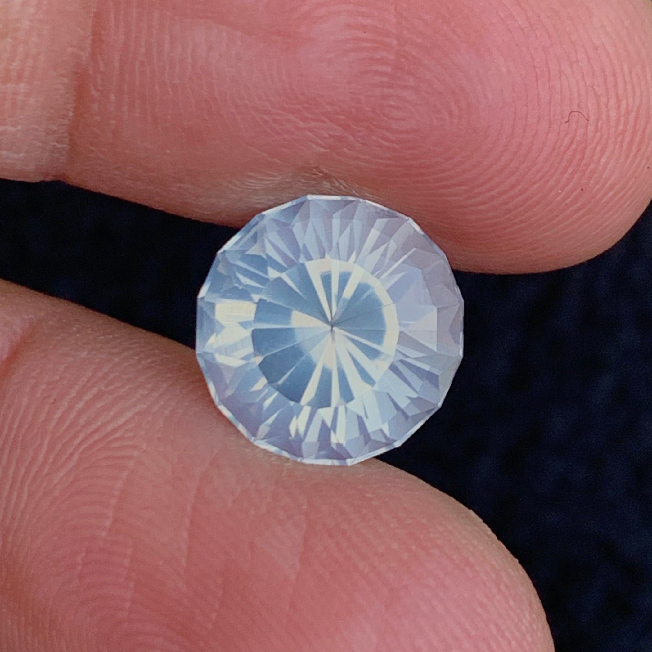 5.70 Cts Milky Quartz | Natural Flower Cut Gemstone | White Moonstone ...