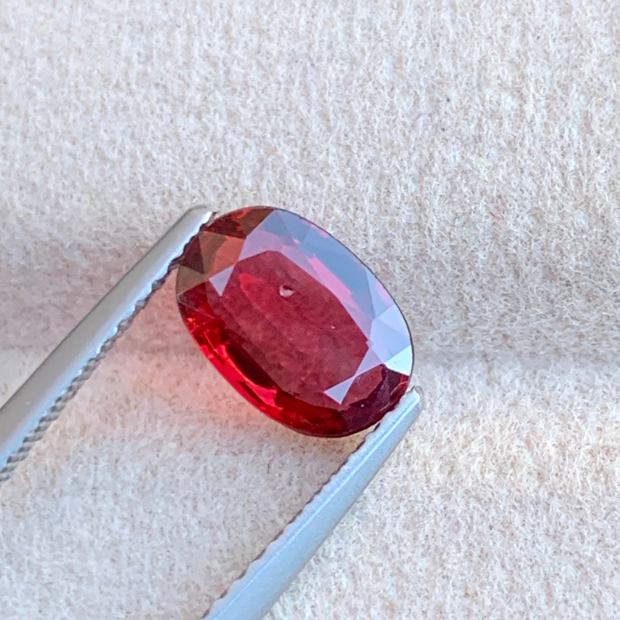 Natural 1.30 Carat Oval Red Spinel – Burma Gemstone for Fine Jewelry