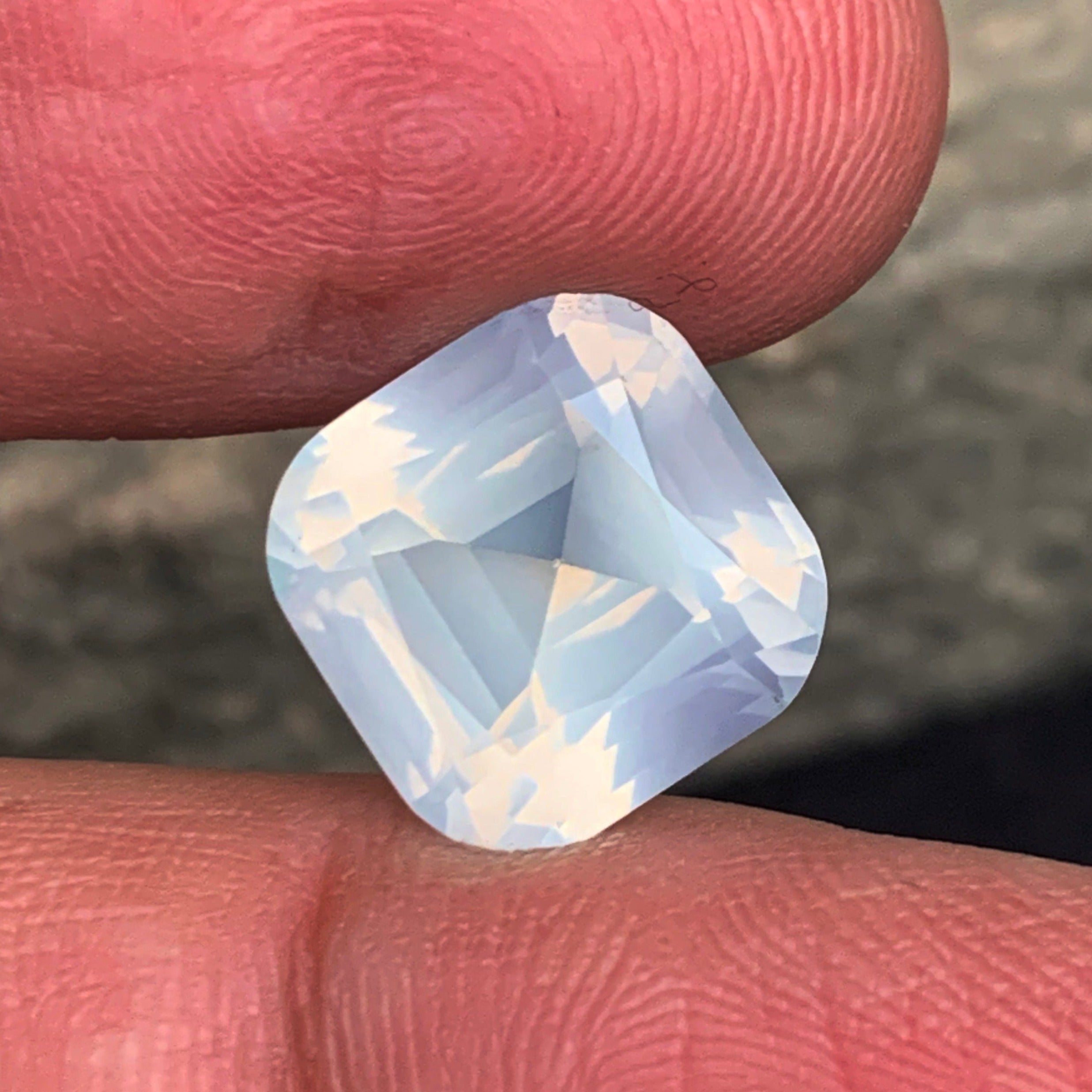 Milky Quartz Cushion Cut 6.95 Carats | White Moonstone from Pakistan ...